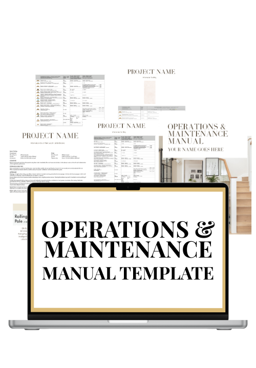 Operations and Maintenance Manual Template – Interior Design Deconstructed